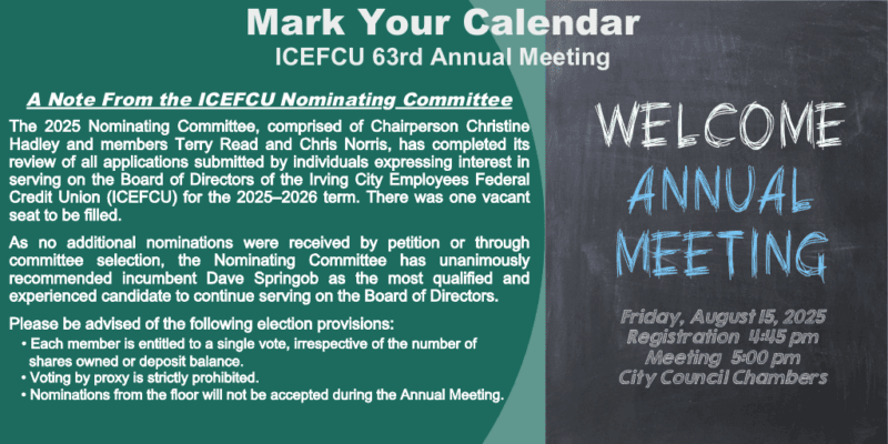 Home • Irving City Employees Federal Credit Union